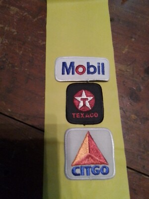 Vintage Gas Station Patches Citgo Texaco Mobil Gas/oil NOS | eBay