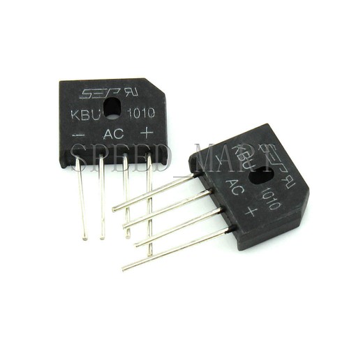 2 pcs KBU1010 Bridge Rectifier Gleichrichter 1000V AC change DC 10A KBU ...