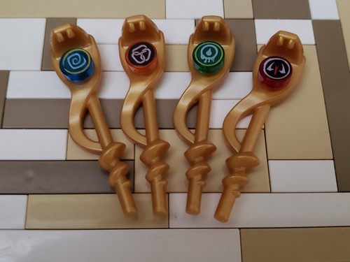 LEGO Ninjago Snake Serpent Staffs - Minifigure Accessories - Lot of 4 ...