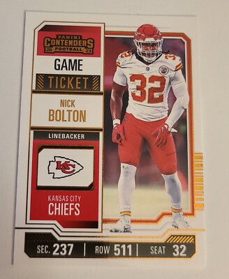 2023 Panini Contenders Game Ticket Bronze #50 Nick Bolton Card | eBay