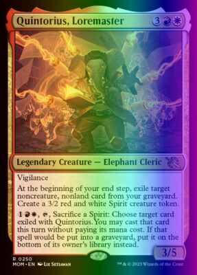 MTG Quintorius, Loremaster (250/548) March of the Machine NM FOIL | eBay