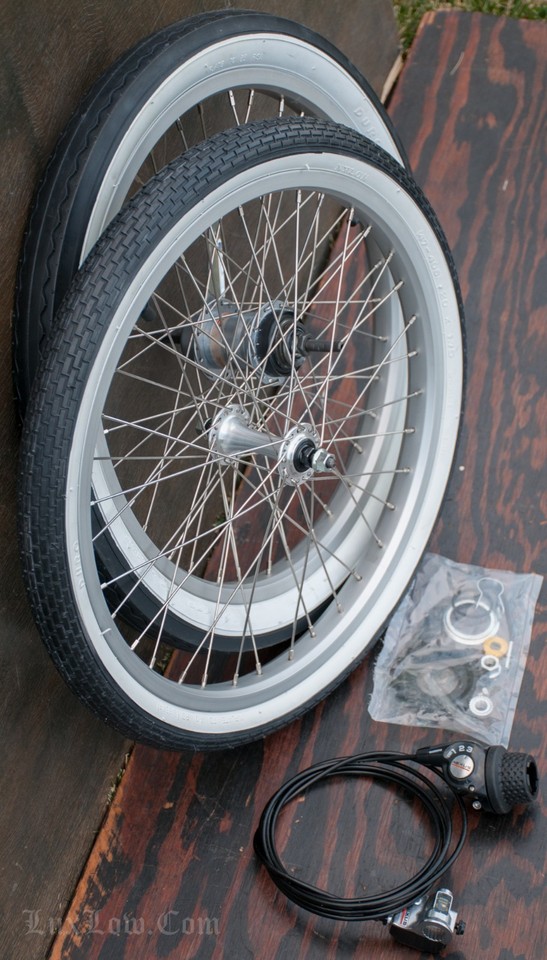 20" Stingray Bike Stick Shifter WHEELS 3 Speed Hub Tires Vintage ...