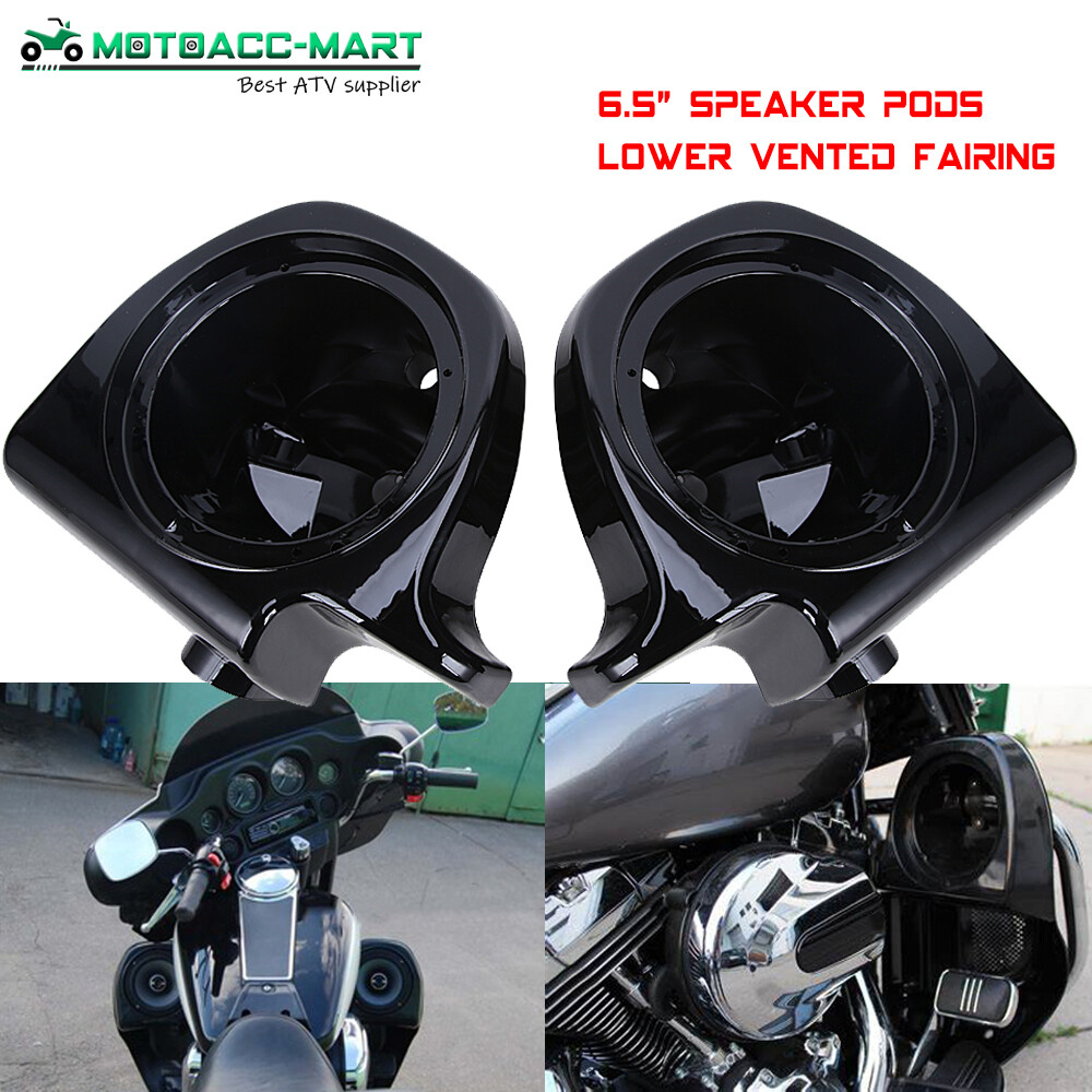 Harley Rear Speaker Pods Lower Vented Fairing 6.5'' Speaker Boxes Pods ...