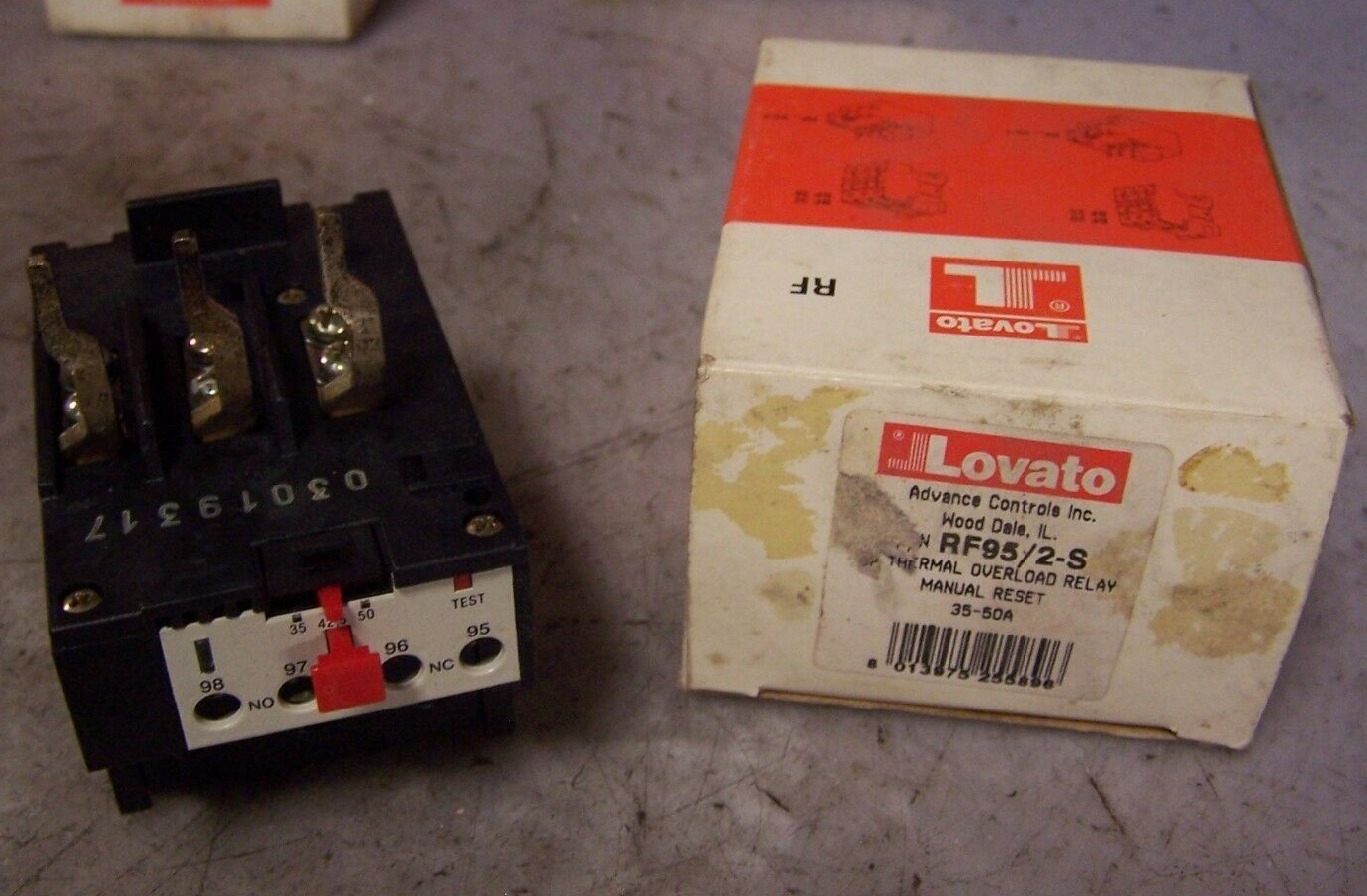 NEW LOVATO THERMAL OVERLOAD RELAY 35-50 AMPS 600 VAC 3 POLE RF95/2-S | eBay