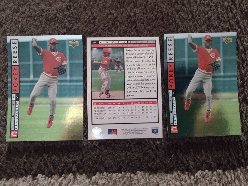Pokey Reese- 28 1994 Upper Deck FOIL RC cards #544 Cincinnati Reds | eBay