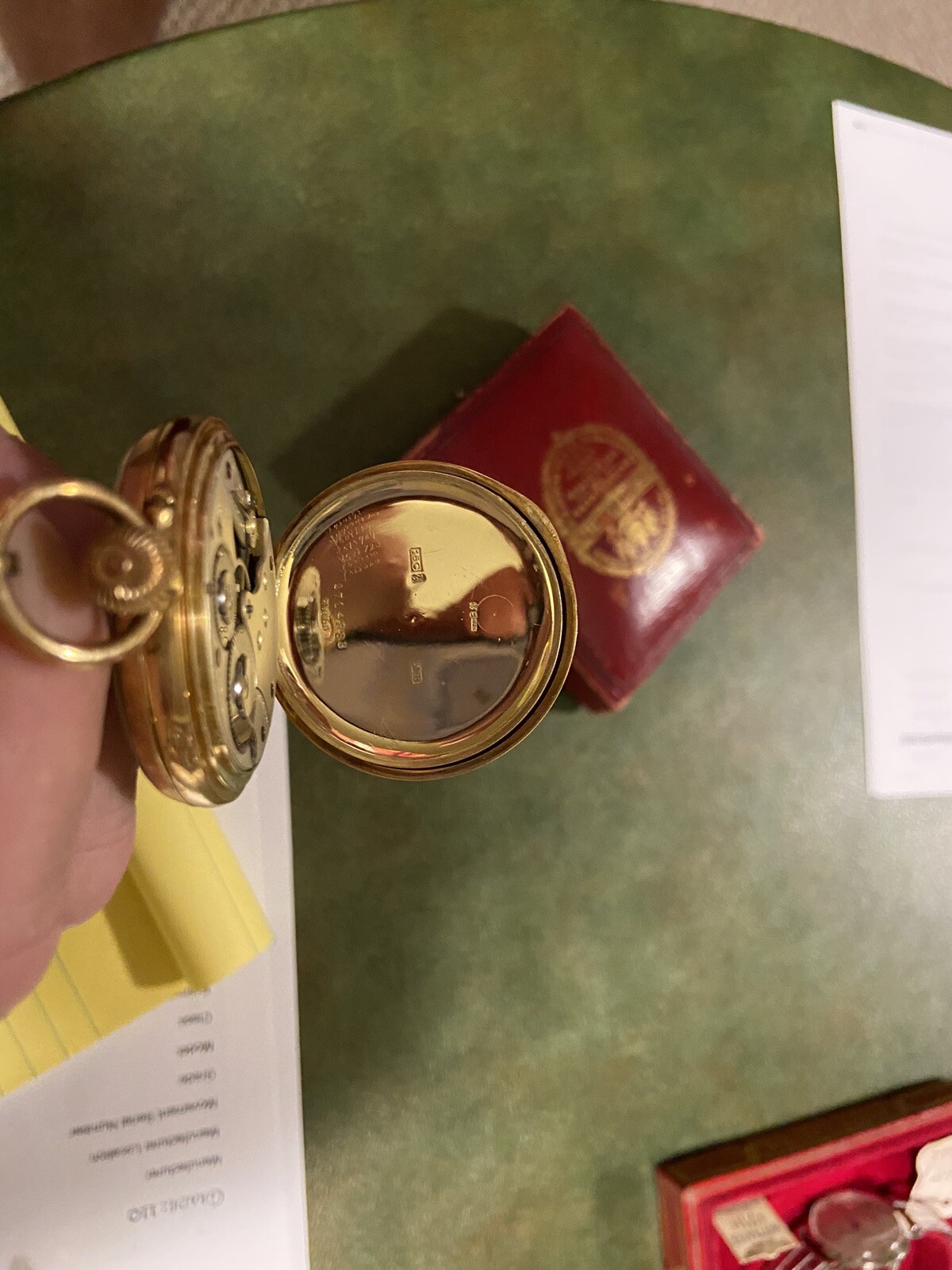 Sir John Bennett Watchmaker Pocket Watch 1913 15c Gold - 15J. With ...