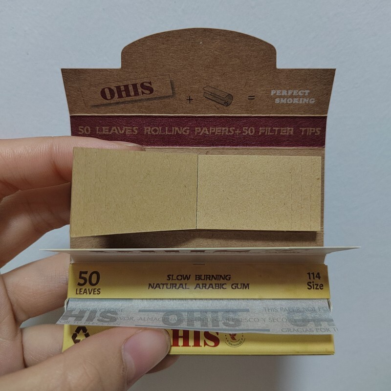 4 Booklets OHIS 4 Color Rolling Paper with Tips 1 1/4 78mm | eBay