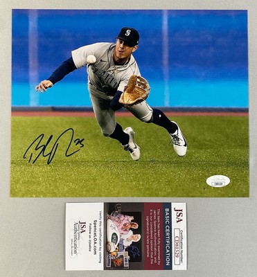 SEATTLE MARINERS- DYLAN MOORE AUTOGRAPH 8x10 ACTION PHOTO JSA CD81529 ...