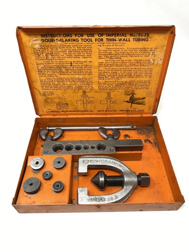 Vintage Imperial Tubing Tool Kit Flaring No.93-FB USA Made Original ...