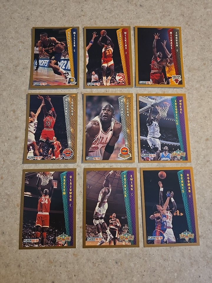 1992-93 Fleer Basketball Complete Set (4 Michael Jordan & 2 Shaquille O ...