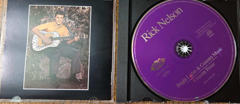 Rick Nelson CD Lot Of 3 Gr Hits, Garden Party/Windfall, Bright Lights ...