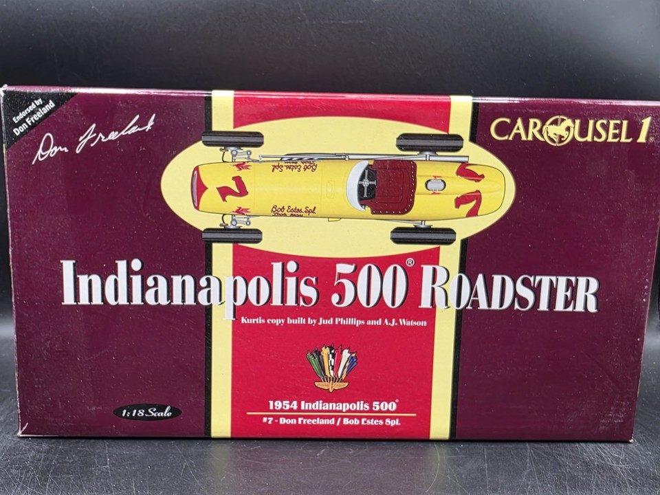 Carousel 1 1954 Don Freeland #7 Bob Estes Special 1:18 Indy 500 Race ...