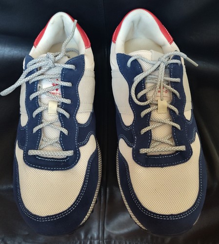 Johnnie O Mens Range Runner Red White And Blue Golf Shoe Spikless Mesh ...