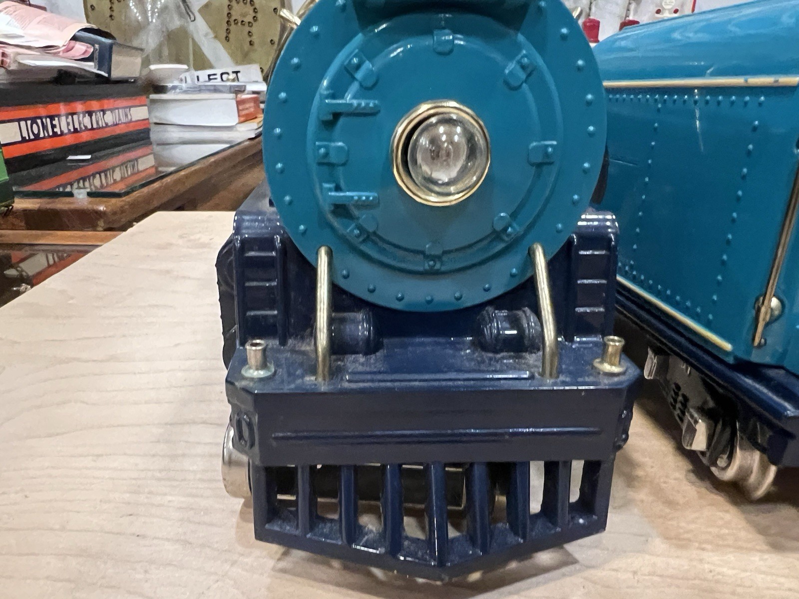 MTH 10-1251-1 Std Gauge 384E Blue Comet steam Locomotive Tender PS 2.0 ...