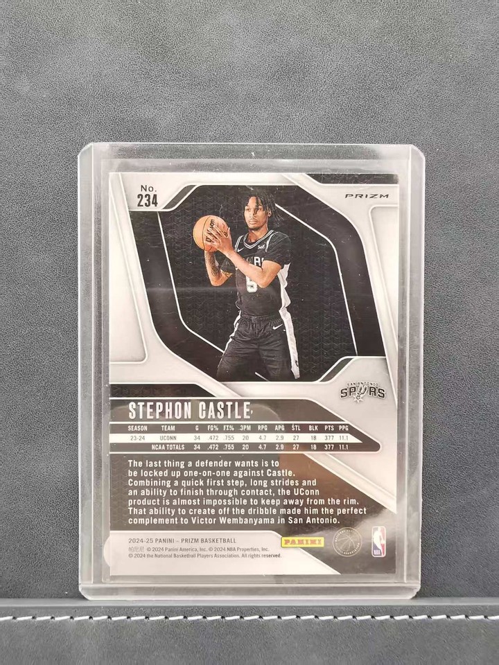 Stephon Castle 2024-25 Panini Prizm Silver Wave Rookie RC #1 | eBay