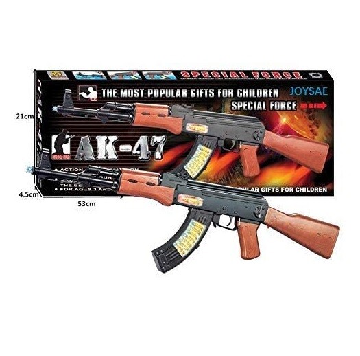 AK 47 Toy Gun Assault Rifle Battery Flashing Lights Sound Vibration ...