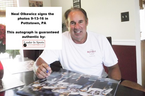 Dave Butz Monte Coleman Rich Milot Neal Olkewicz Signed 16x20 ...