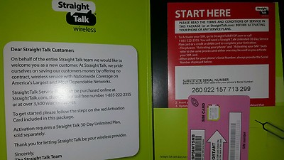 Straight Talk T-Mobile Nano Sim card activation kit GSM 4G LTE | eBay