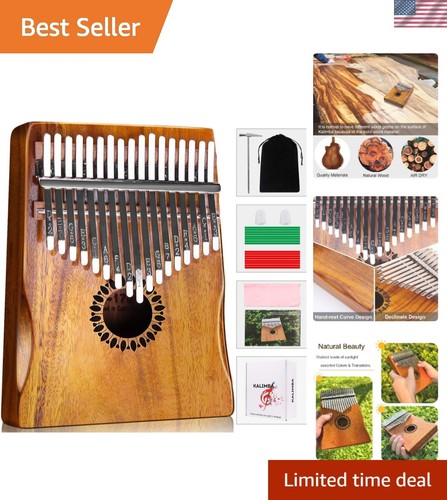 Elegant 17 Keys Kalimba - Finger Piano with Instruction Set & Clean ...