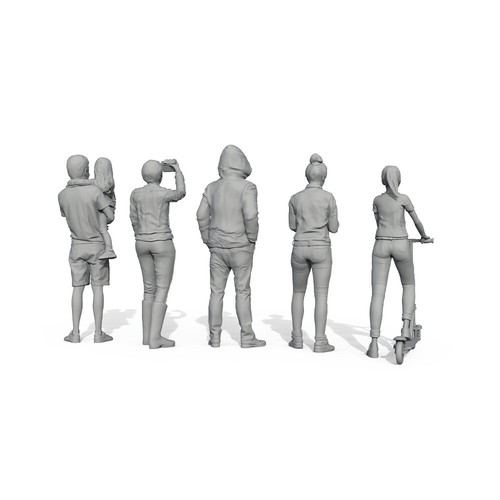 1/87 HO Scale Miniature Character Model Multi pose Figures Military ...