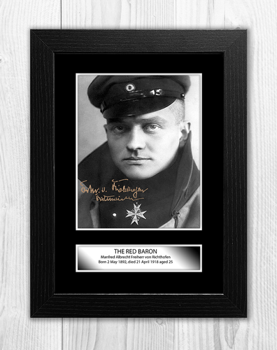 The Red Baron 1 Manfred von Richtofen A4 reproduction poster choice of ...