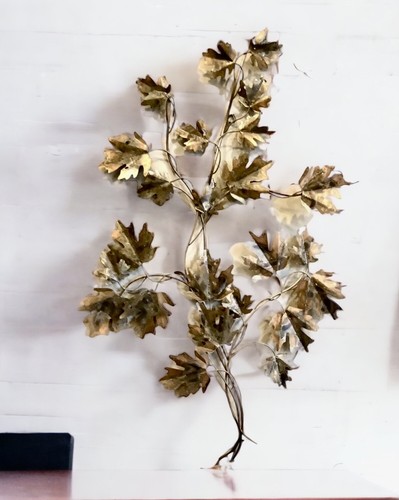 MCM Vintage C. Jere Large Brutalist Maple Leaf Wall Sculpture 33”H ...
