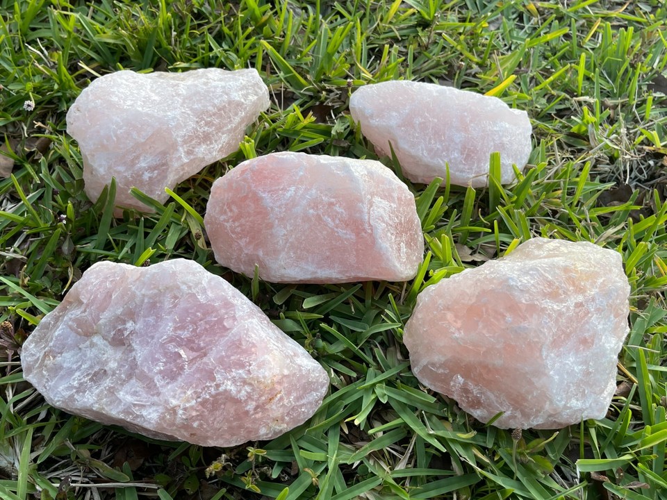 Large Rose Quartz Rough Natural Stones, 2.5"-6" Raw Rose Quartz, Pick A ...