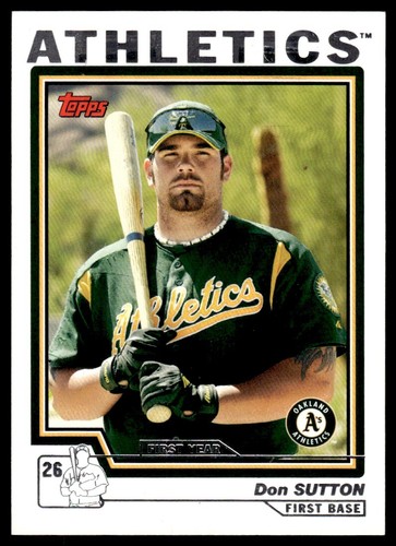 2004 Topps Traded & Rookies Don Sutton Rookie Oakland Athletics #T219 ...