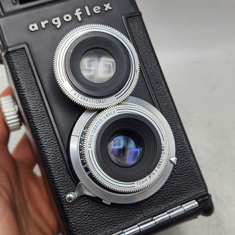 Vintage Argus Argoflex EF TLR Twin Lens Camera w/ Coated Varex 75mm F4 ...