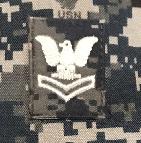 US Navy Cap Rate PO2/E5 NWU Type I Sew-On Petty Officer 2nd Class USN ...