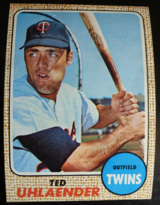 1968 Topps Ted Uhlaender, #28, Minnesota Twins EX/NM inv5 | eBay