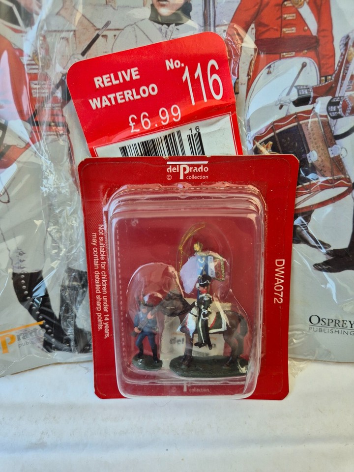 ISSUE 116 DEL PRADO RELIVE WATERLOO SET OF 2 PAINTED LEAD SOLDIERS ...