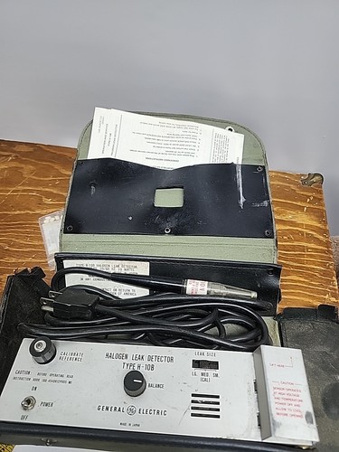 R18 Vintage GE Halogen Leak Detector Type H-10B General Electric MARS w ...
