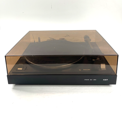 Philips 437 Sychro Beld Drive Schallplattenspieler Truntable schwarz ...