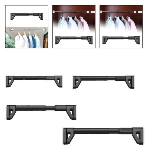 Closet Rod for Hanging Clothes Space Saving Pole Retractable Wardrobe ...