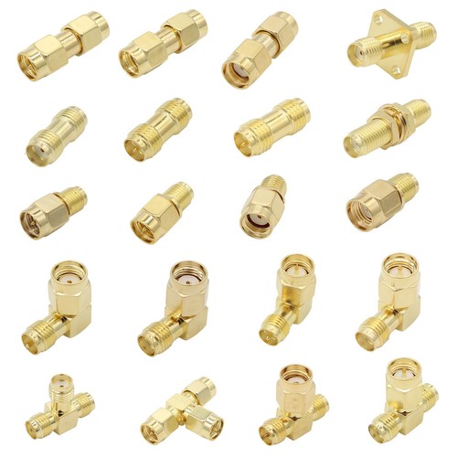 SMA Connector Kit, 20 Type SMA Adapter Set, 90 Degree SMA Connector ...