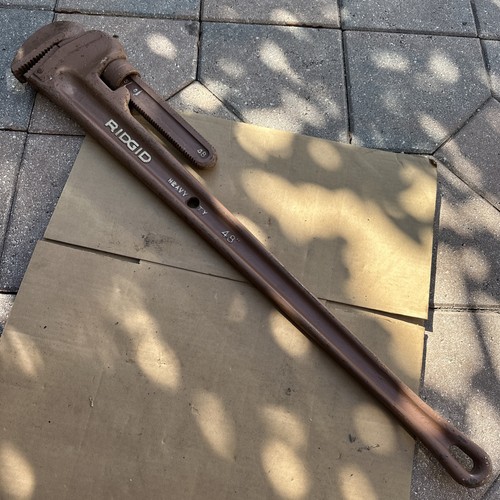 Ridgid Model 848 HD Pipe Wrench 48" inch Heavy Duty Tool USA | eBay