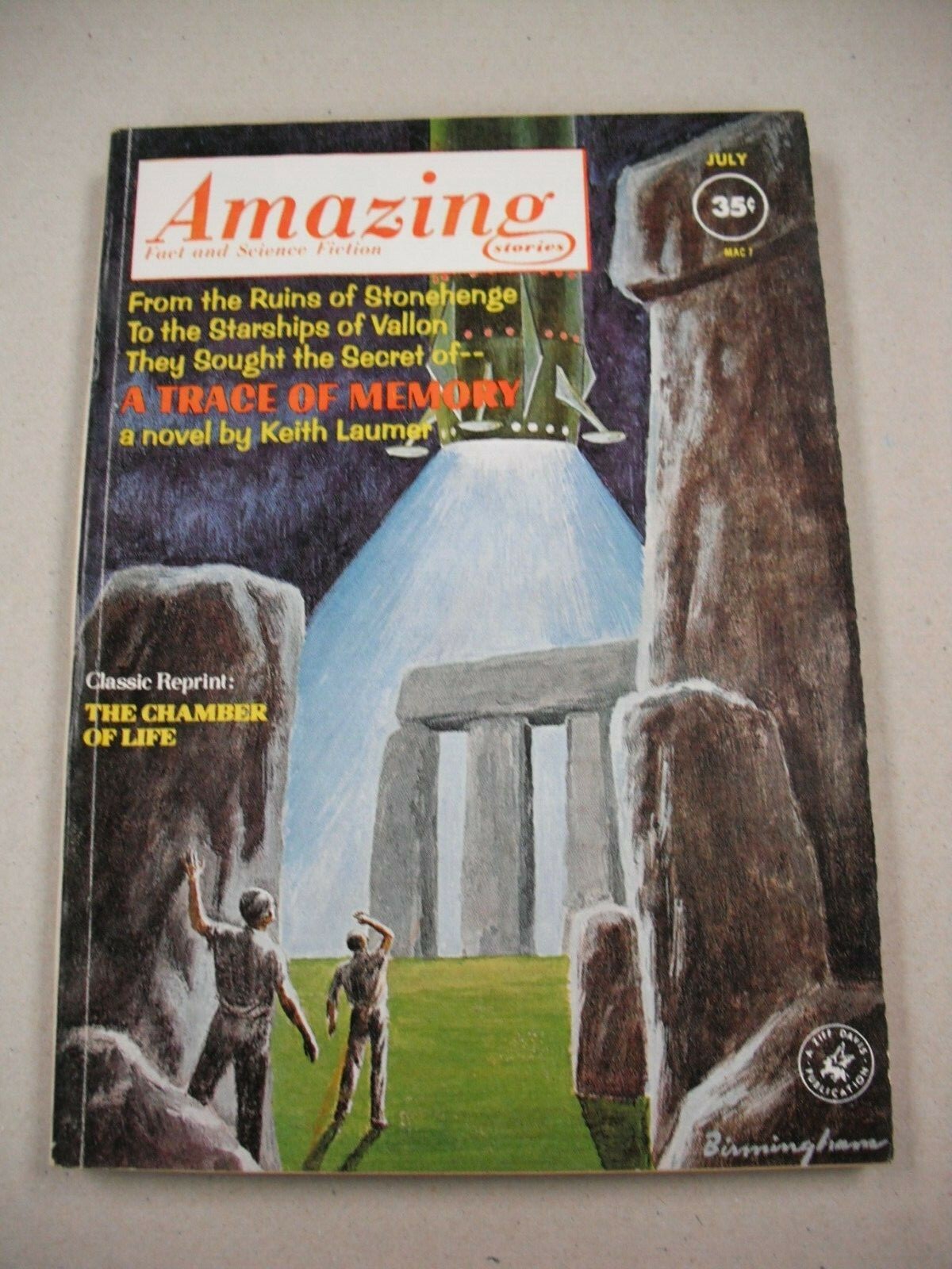 "AMAZING STORIES" 7/62 FINE! ROBERT F. YOUNG! KEITH LAUMER! VIRGIL ...