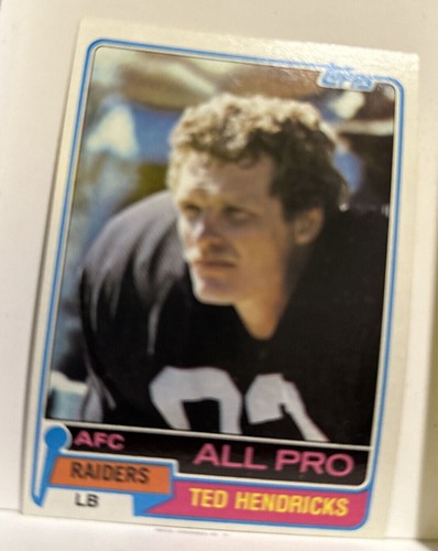 1981 All Pro NFL Topps Football Card #200 Ted Hendricks / Oakland ...