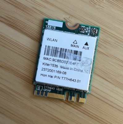 Atheros QCNFA364A Killer 1535 AC NGFF 867Mbps WiFi + Bluetooth 4.1 ...