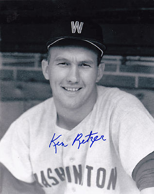 KEN RETZER WASHINGTON SENATORS ACTION SIGNED 8x10 | eBay