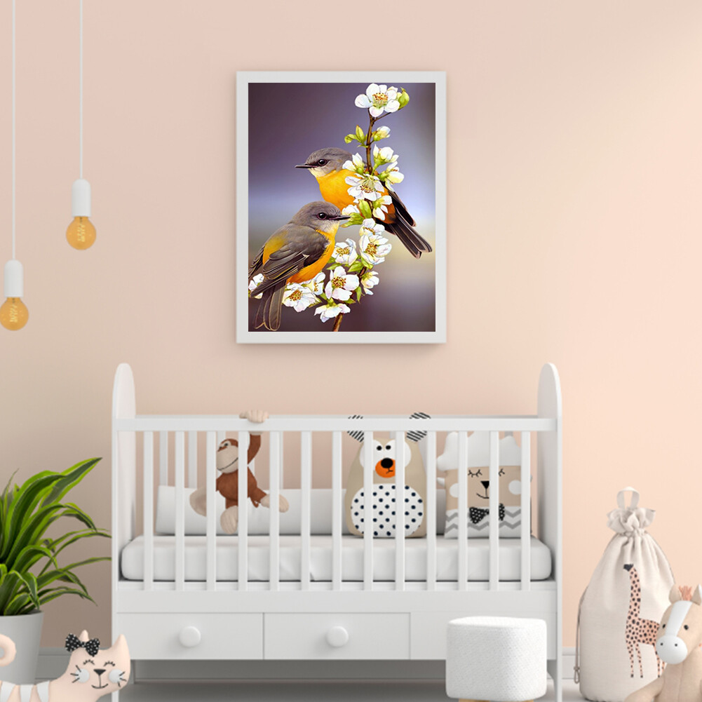 5D DIY Diamond Painting Kits Full Round Drill Robins Mosaic Picture ...