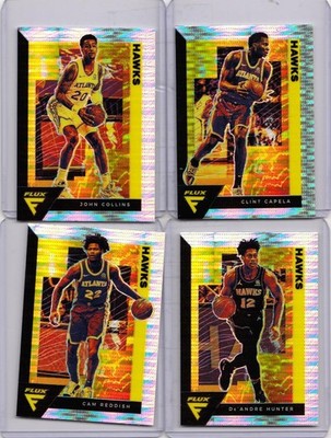 4 DEANDRE HUNTER JOHN COLLINS CAPELA CAM REDDISH 2020-21 FLUX PULSAR ...