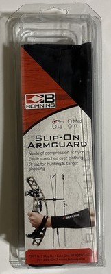 Bohning Arm Guard Slip-On Compression Fit Nylon Small Black - 801009SM ...