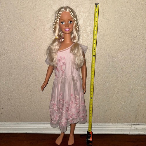 VTG Mattel Inc 1992 Naked Giant Dolls 36" Balck Hair My Size Barbie ...