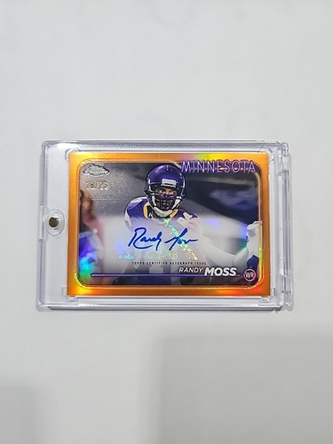Randy Moss AUTO Orange 10/25 - 2024 Topps Chrome Football - Minnesota ...