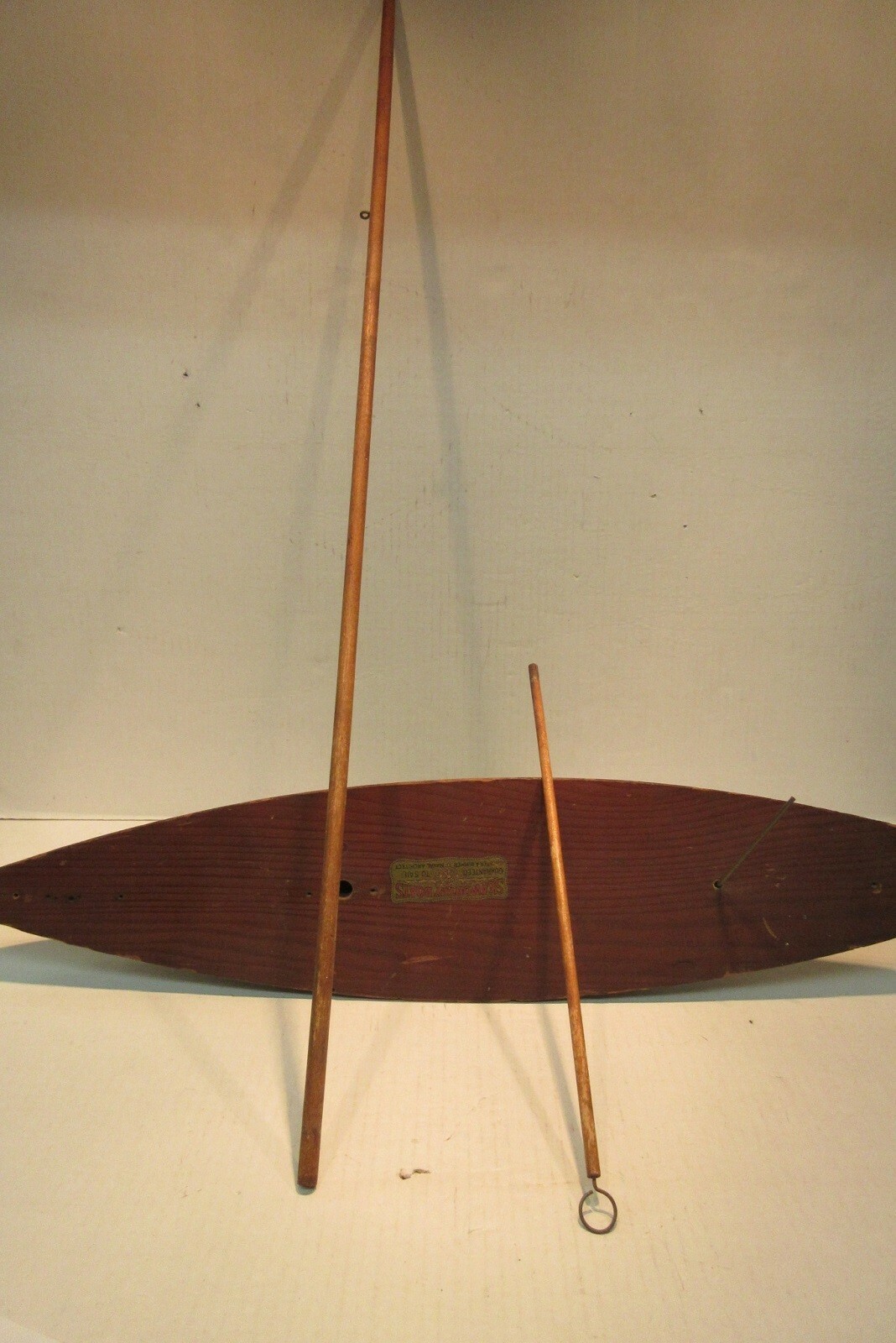 Seaworthy Boats Toy Model Wooden Pond Sail Boat Chester A Rimmer Naval ...