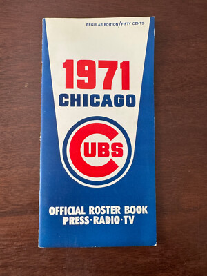 1971 Chicago Cubs - Press/Radio Media Guide - MLB Major League Baseball ...