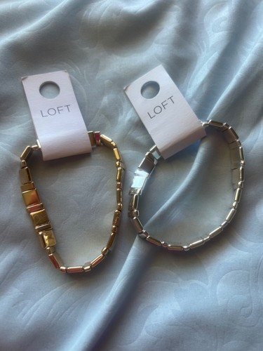 Ann Taylor Loft bracelets 2-gold and silver | eBay