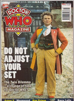 Doctor Who Marvel Mag Ken Grieve & Barry Letts October 21, 1998 ...